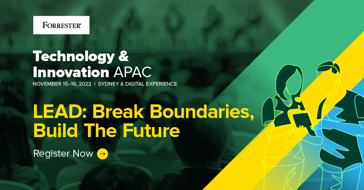 Forrester Technology & Innovation APAC 2022 - iTnews
