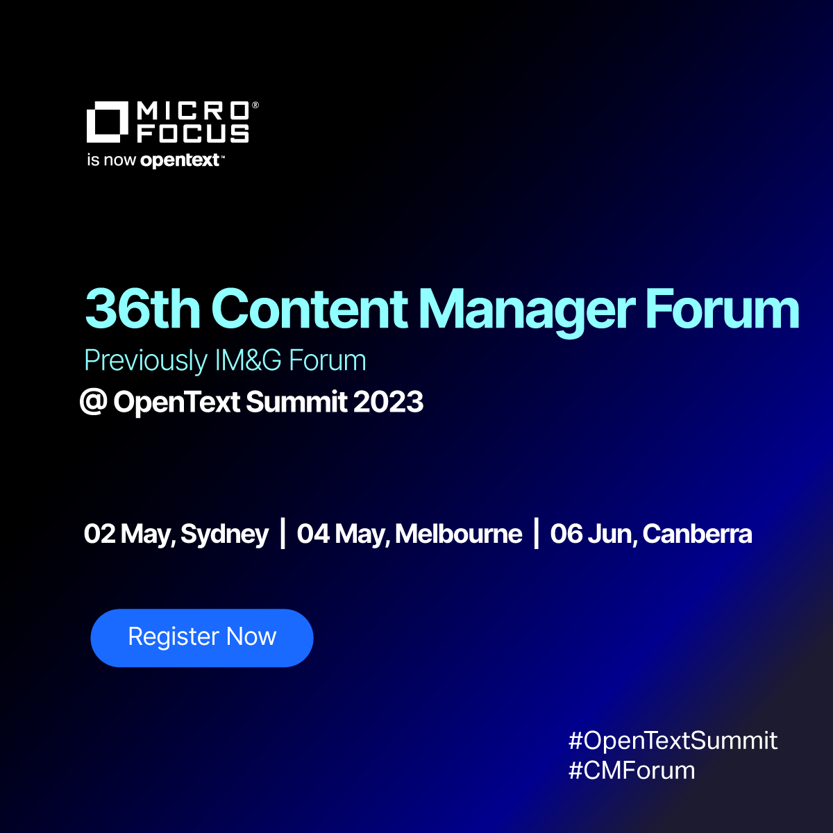 OpenText Summit 2023 | Content Manager Forum - iTnews